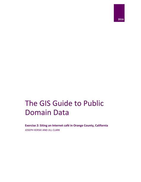 Pdf The Gis Guide To Public Domain Data Esrimediafilespdfs