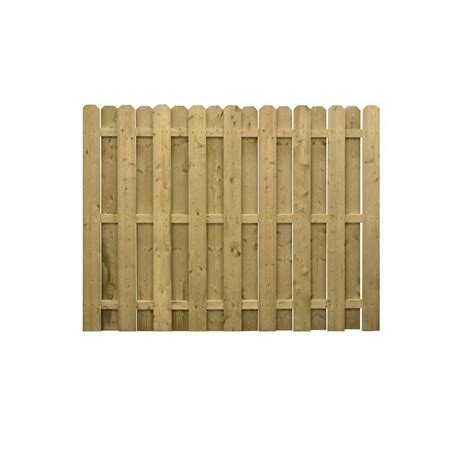 Barrette Ft X Ft Pressure Treated Brown Spruce Pine Fir Shadow Box Fence Panel