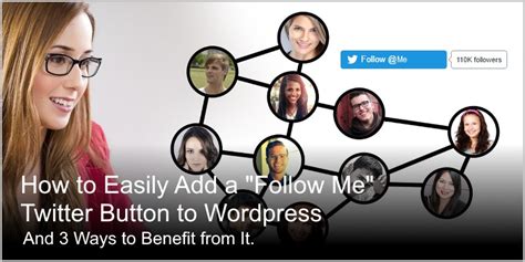 How To Easily Add A Follow Me Twitter Button To Wordpress Fast