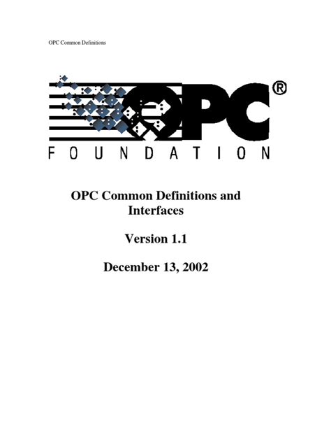 opc common 1 10 specification pdf pointer computer programming component object model
