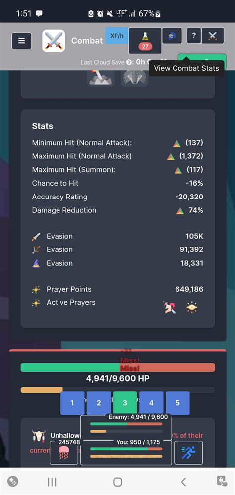 Bug Negative Accuracy Rating When Using Block Attack Style Rmelvoridle