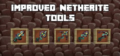 Improved Netherite Tools 116x 119 Minecraft Texture Pack