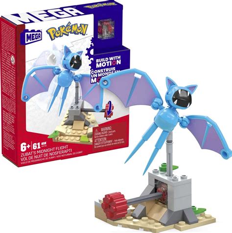 Mega Pokemon Action Figure Building Toys Zubats Midnight Flight With