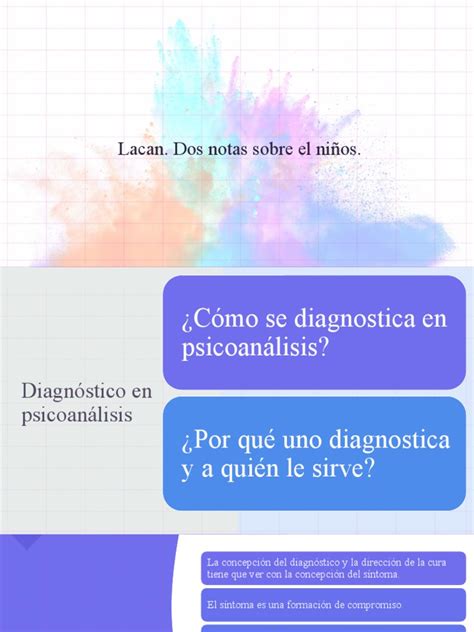 Dos Notas Sobre El Niño Lacan Pdf Psicoanálisis Jacques Lacan