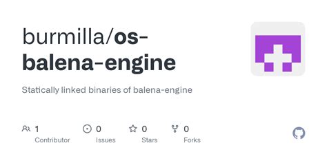 Github Burmillaos Balena Engine Statically Linked Binaries Of