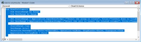 Convert Rows To Columns In Excel Blog