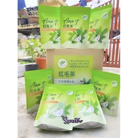 ⚠️全新包装 红毛榴莲茶🍵 加大容量 Ready Stock🔥soursop Leaf Tea Bag Amo Tea Anti Cancer