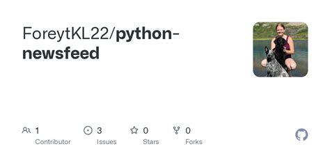 github foreytkl22 python newsfeed