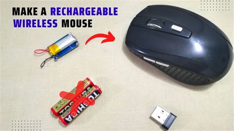 How To Convert A Wireless Mouse Into A Rechargeable How To Make A