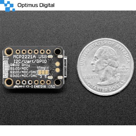 Adafruit MCP A Breakout General Purpose USB To GPIO ADC I C Optimus Digital