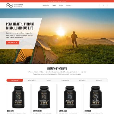 Designs Design The Sexiest And Most Powerful Health Supplements Website On The Planet Web