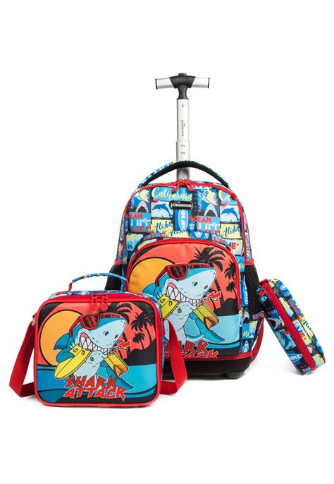 Kit Mochila Escolar Rodinha Lancheira Reforçada Estojo Lequeen