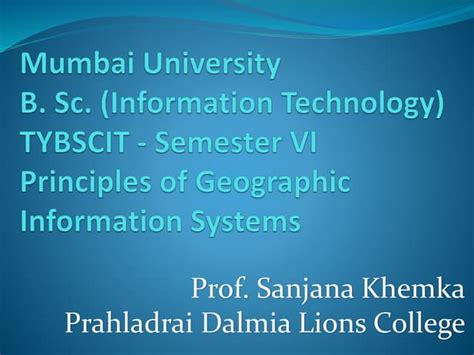 Principles Of Gis Unit 2 Pdf