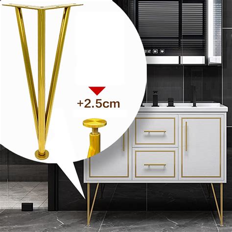 ZYHZJC Juego de patas de muebles patas de sofá modernas patas de repuesto triangulares de