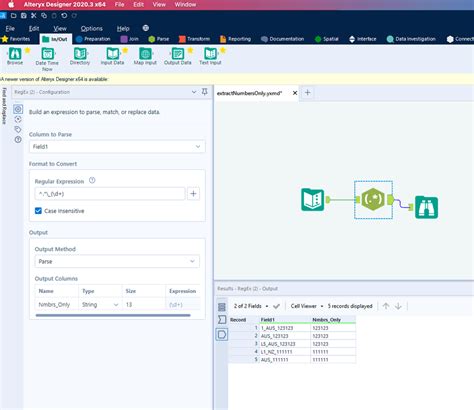 Solved Extracting Only Numbers From A Cell Which Also Alteryx