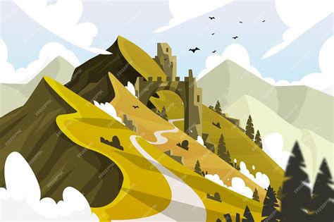 Free Vector Gradient Of Beautiful Landscape