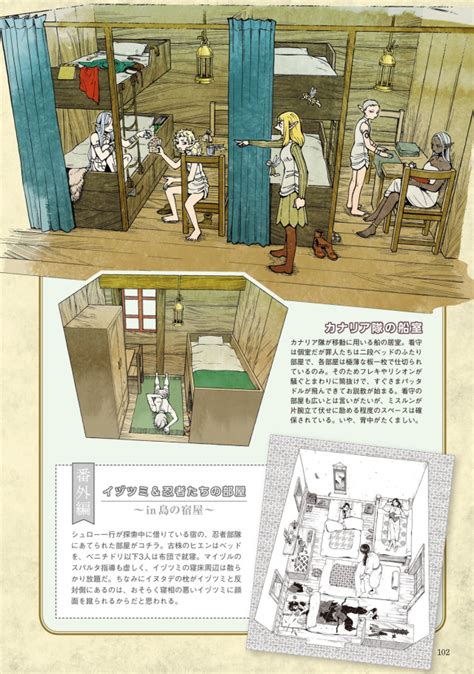 Dungeon Meshi Canary Dorms Sureau Retainers Sleeping Quarters Savaralyn On Tumblr