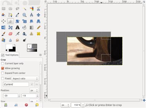 Drag To Resize Canvas Size In Gimp The Way I Do It In Mspaint