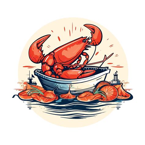 Premium Vector Seafood Logo Isolated Flat Color Seafood Logo Designs