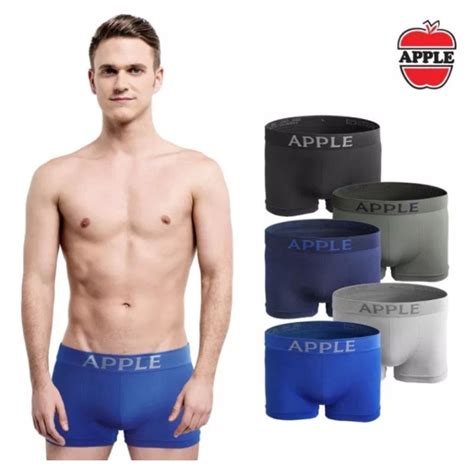 กางเกงในชายบ๊อกเซอร์ ย้อห่อแอปเปิ้ล ไร้รอยตะเข็บ ใส่นุ่มสบายยืดยุ่น Sunny999999999 Thaipick
