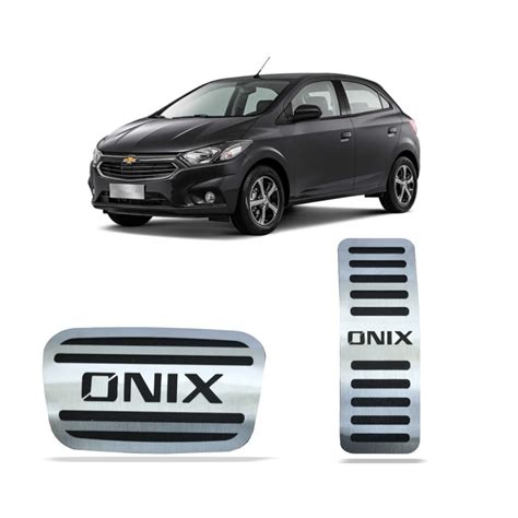 Pedaleira para Onix Automático em Aço Inox