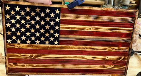 Patriotic Rustc Wood Flag The Wood Shed