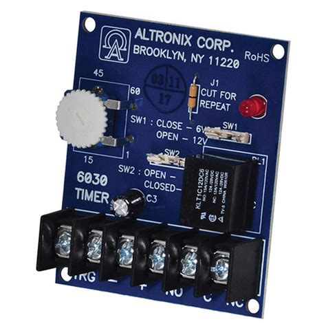 Altronix 6030 Multi Function Timer Bell Cut Offdelay Timer 6vdc