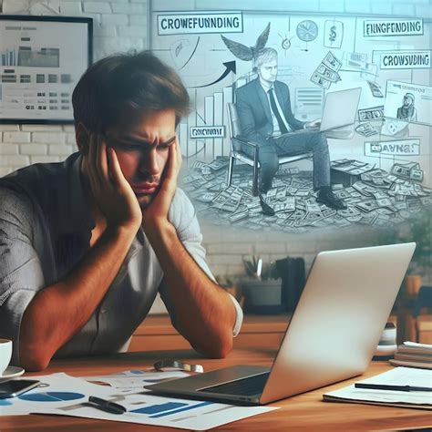 Photo Realistic As Entrepreneur Looking At A Failed Product Prototype Appearing Devastated