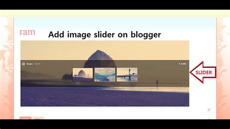 How To Add Image Slider On Blogger In Just A Few Simple Steps Youtube