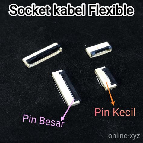 Jual Socket Penjepit Pengunci Flexible Ffc Fpc 10 12 14 16 18 20 22 24
