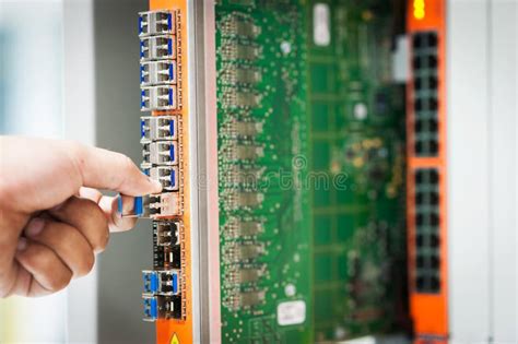 Fix Network Switch In Data Center Room Stock Photo Image Of Switch Cable 55801926