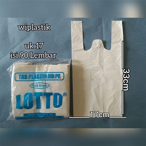 Jual Kantong Plastik Kresek Lotto PUTIH SUSU Tebal Uk 17 24 28 35