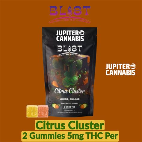 Blast Citrus Cluster Hybrid Gummies Jupiter Cannabis Winnipeg