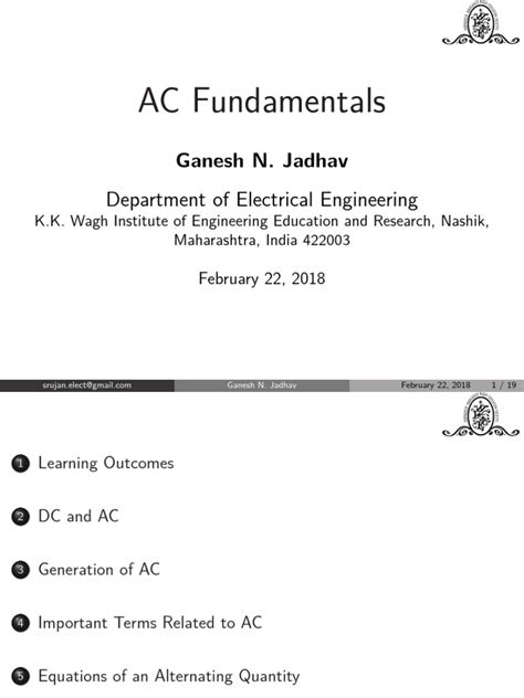 Ac Circuits Theory Pdf Direct Current Ac Power