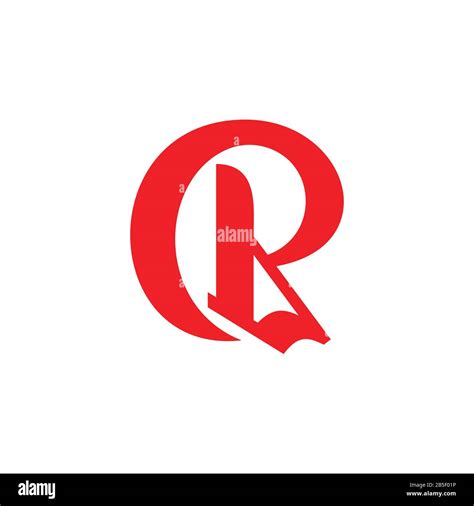 Letter Rl Simple Curves Logo Vector Stock Vector Image Art Alamy