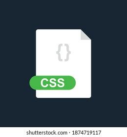 Css File Icon Cascading Style Sheets Stock Vector Royalty Free Shutterstock