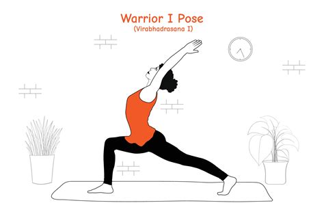 Warrior 1 Pose Yoga