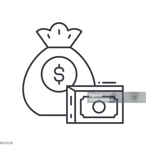 현금 머니 이미지 아이콘 선형 격리 된 일러스트레이션 얇은 줄 벡터 웹 디자인 기호 흰색 배경에 편집 가능한 스트로크와 개요 개념 기호 Championship에 대한 스톡