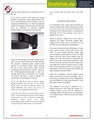 A Case Study For Microsoft Hololens PDF