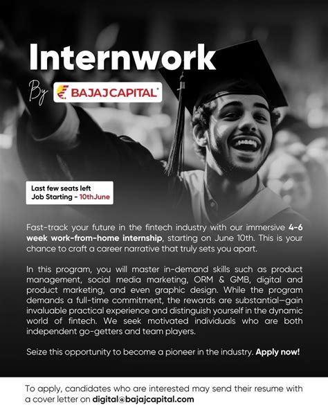 Internship Careergrowth Bajajcapital Summeropportunity Mapmaker