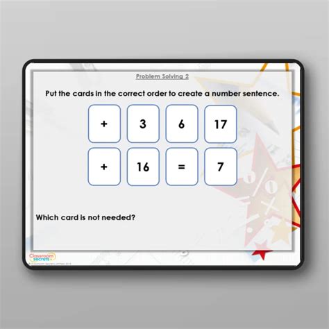 Year 2 Add Three 1 Digit Numbers Modelling Ppt Resource Classroom Secrets
