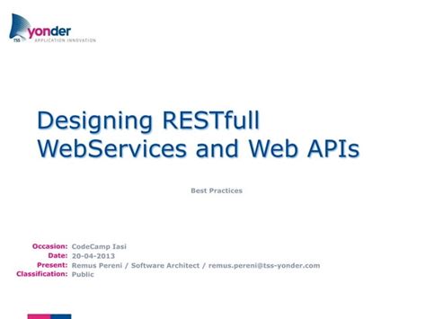 Designing Restful Webservices And Web Apis Ppt