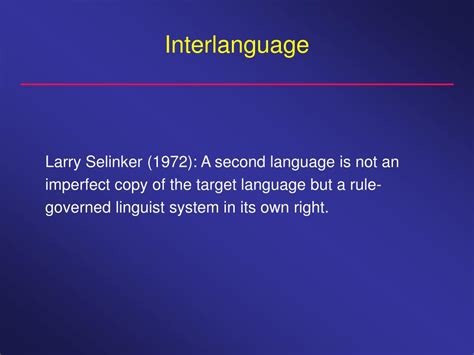 Ppt Contrastive Analysis Error Analysis Interlanguage Powerpoint Presentation Id3569073