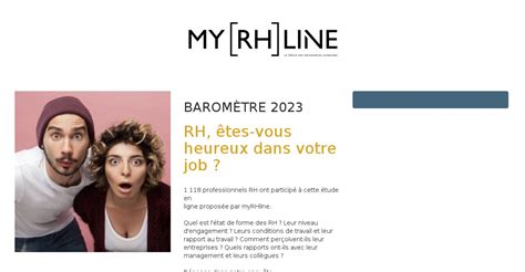 Étude RH êtes vous heureux dans votre job