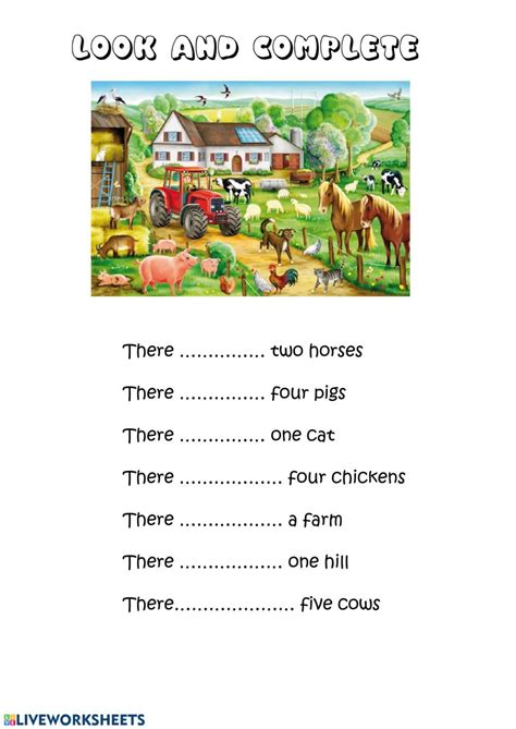 There Is There Are Interactive Worksheet