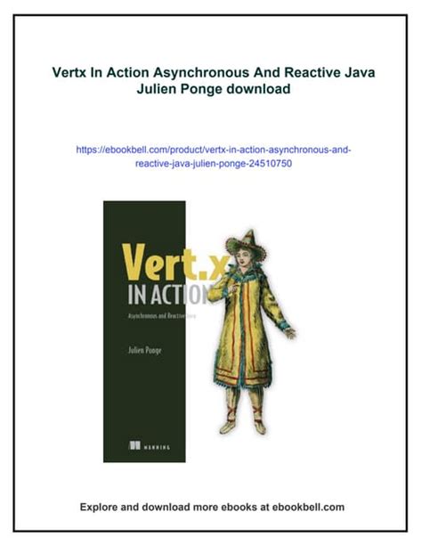 Vertx In Action Asynchronous And Reactive Java Julien Ponge Pdf