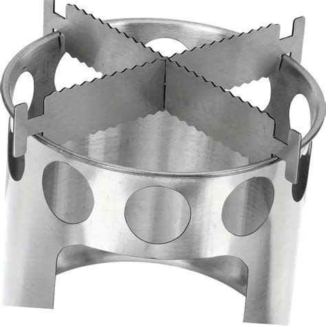 Portable Camping Stove Set Wood Burning Stove And Cooking Pot Set For