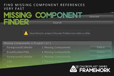 Missing Component Finder 유틸리티 도구 Unity Asset Store