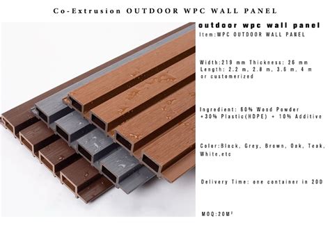 Wpc Pvc Cladding Boards Wpc Wall Cladding Exterior New Material Wpc