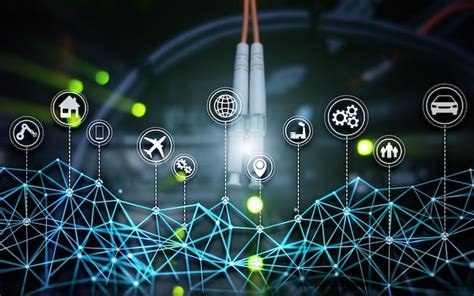 Premium Photo Iot Internet Of Things Digital Technology Concept Server Room Background